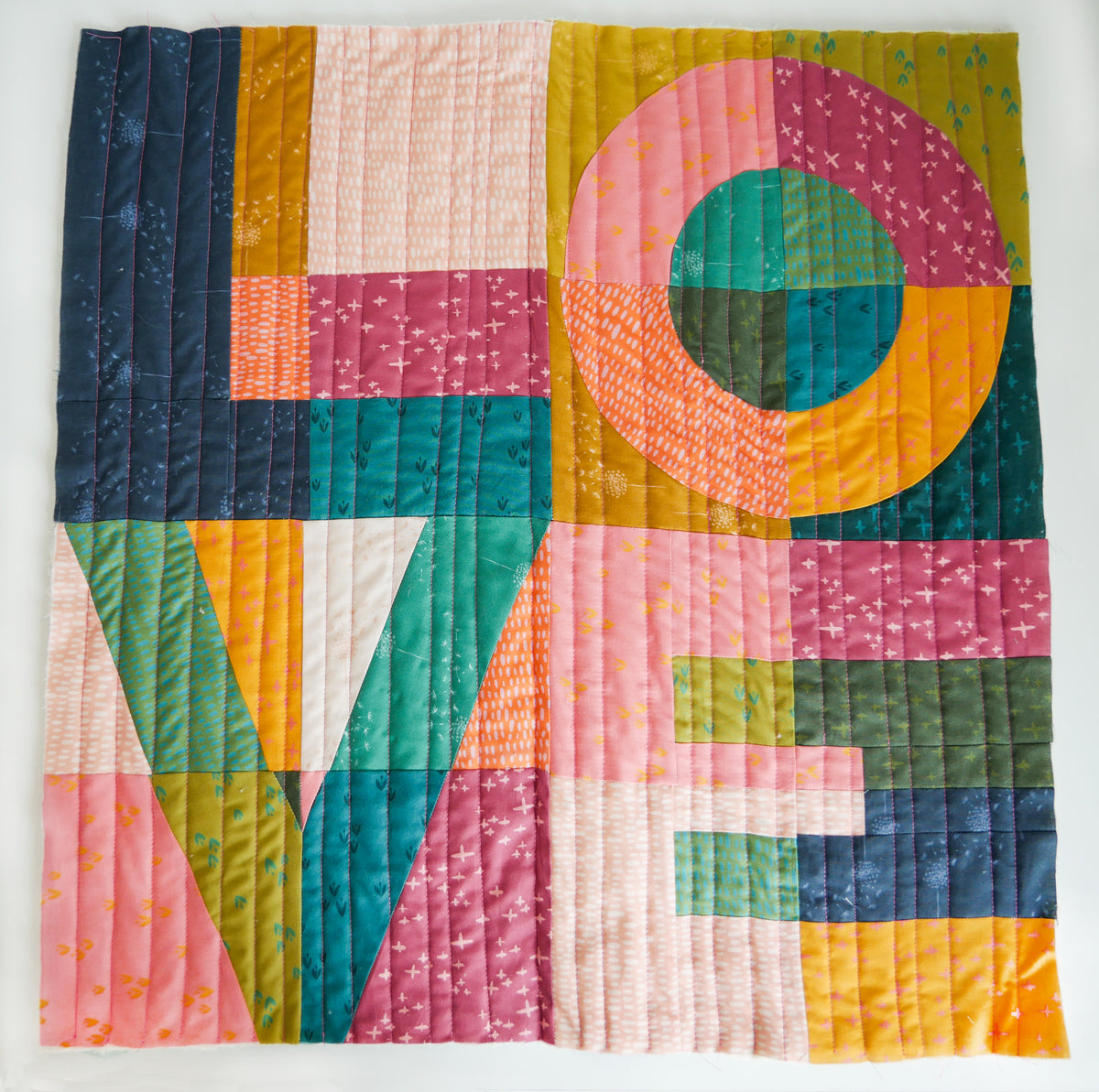 LOVE Patchwork Pillow (or Mini Quilt) Pattern – Monaluna